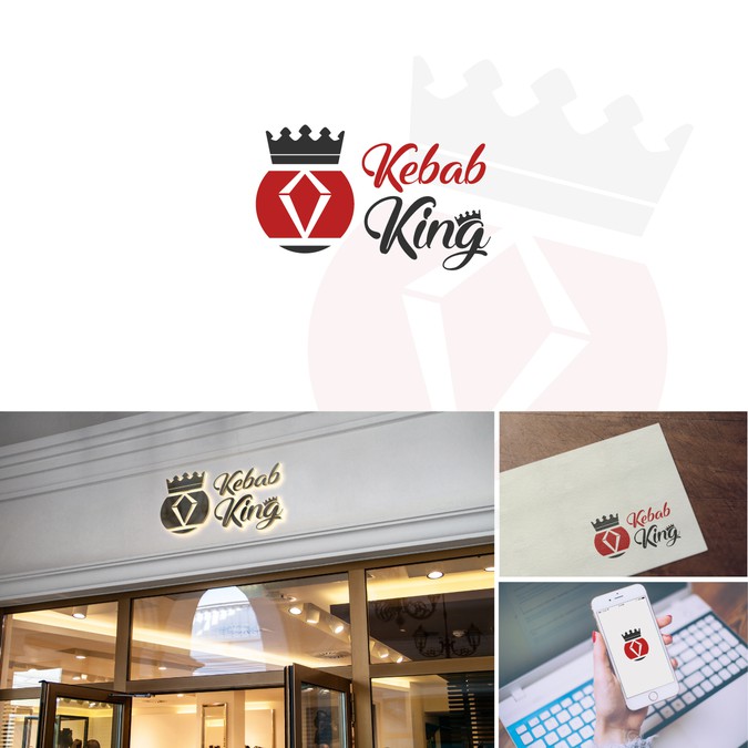 Design 2 letters 'K' into a logo of Kebab King restaurant | Logo design ...