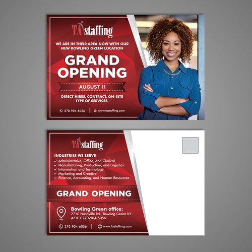 Designs | Design a layout for Full Color, 2 sided postcard for Grand ...