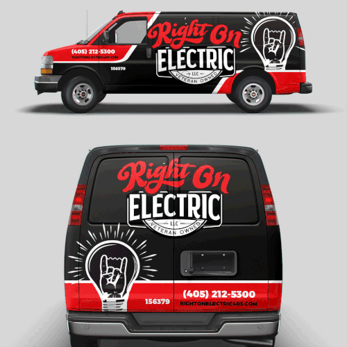 Designs | Electrical Company Van Wrap | Guaranteed | Car, truck or van ...