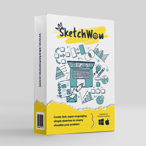 Designs | SketchWow Needs A Catchy New Software Box | Product packaging ...