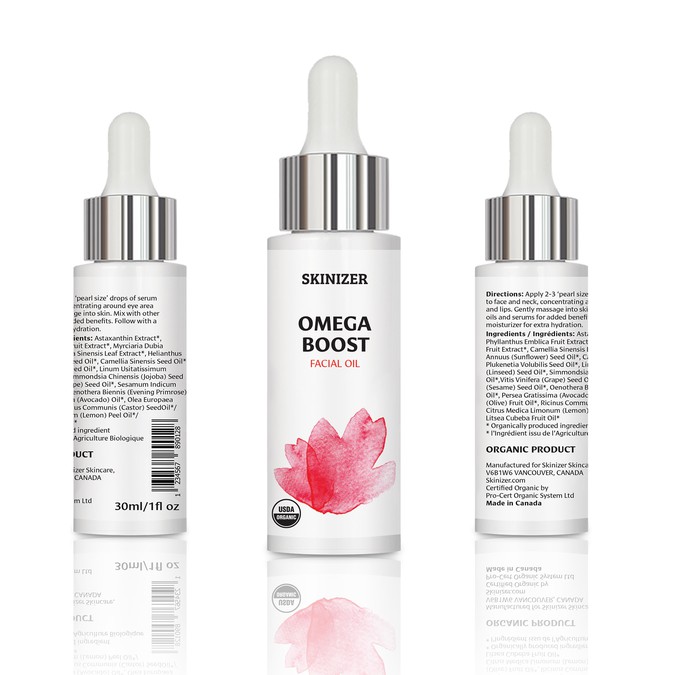 Unique, Clean and Creative label for Organic Skincare product - more ...