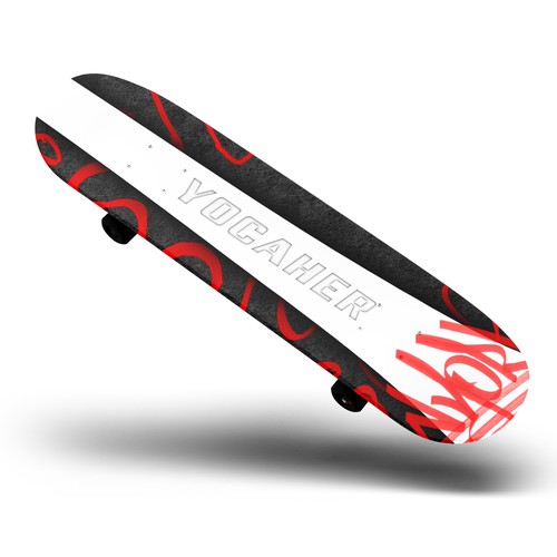 Retro / Geometric Longboard Design | Sonstiges Merchandising Wettbewerb