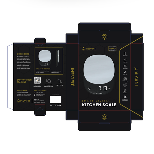 Designs | Smart Digital Kitchen Scale Box | Product packaging contest