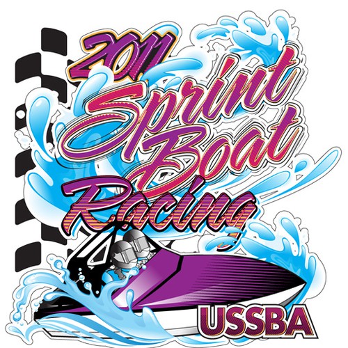 T-shirt design for Sprint Boat Racing | T-shirt contest