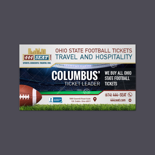 Design Ohio State Football Tickets, Travel and Hospitality Ad for ...