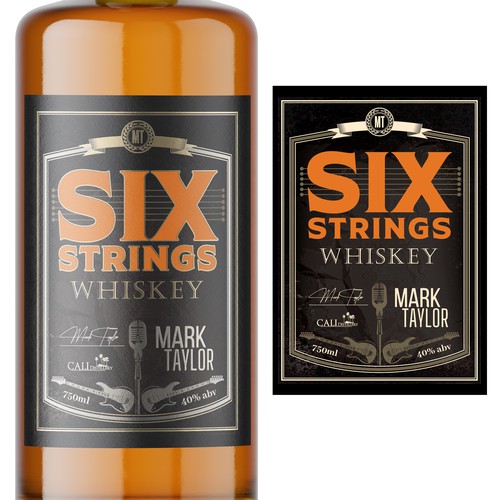 Designs | Steel String Signature Whiskey | Product label contest