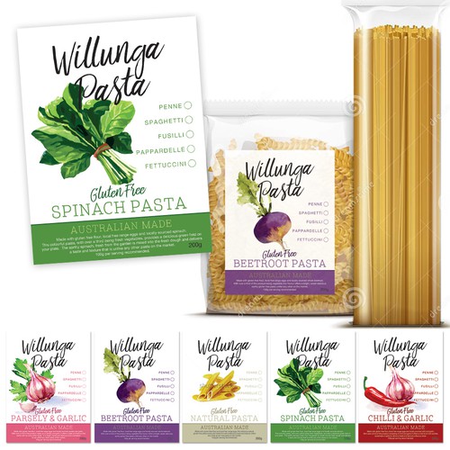 Beautiful Gluten free pasta company that needs an updated label ...