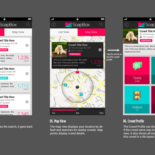 mobile app design required for group chatting app | App design contest