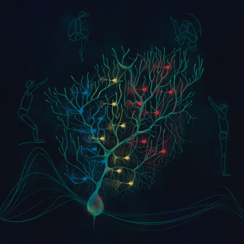 Illustration for the cover of prestigious neuroscience journal, Neuron ...
