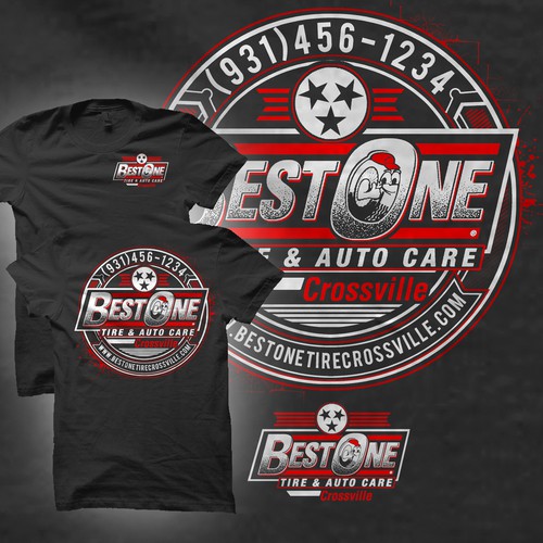 Bold & Creative T-Shirt for Tire and Auto Business | T-shirt contest