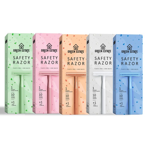 Designs | Design a Colorful Safety Razor Packaging for Women | Product ...