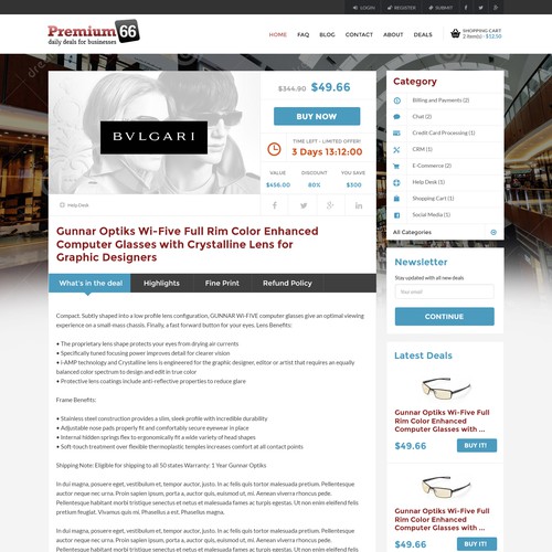 Great web design for daily deals website | Web page design contest