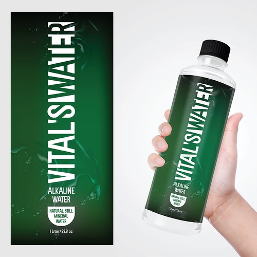 Designs | Modern, Luxe and Fun Product Label for Alkaline Water Brand ...