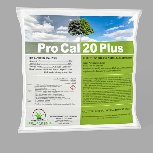 Plant derived fertilizer label template | Product label contest