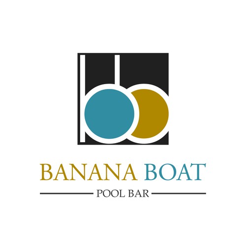 Banana Boat Pool Bar Logo Design | Logo design contest