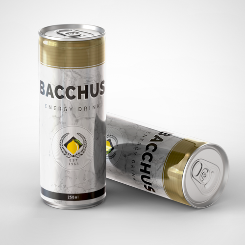 Packaging Label Re-Design for Bacchus Energy Drink (CAN) | Product ...