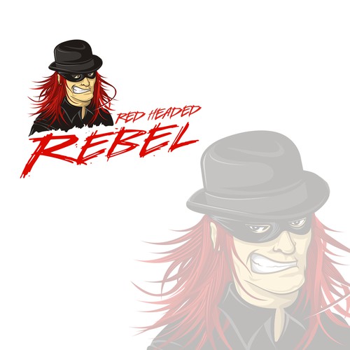 Red Headed Rebel Character Logo | Logo design contest