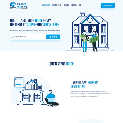 Designs | Real Estate Investor fun illustration-filled website | Web ...