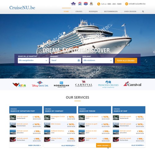 Designs | Cruise Organization - Homepage - more pages in the future (1 ...