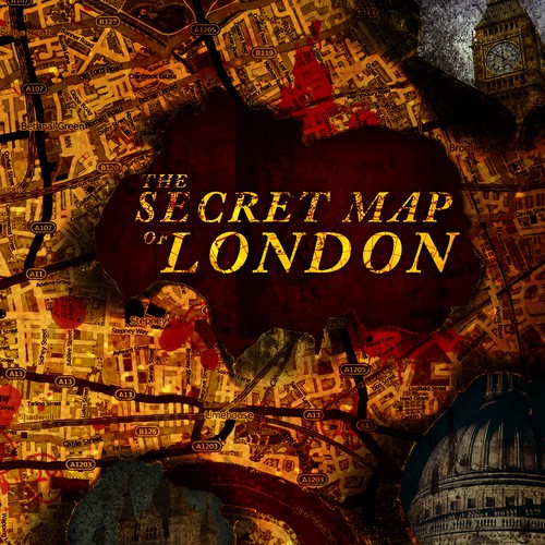 Cover for 'The Secret Map of London' | Book cover contest