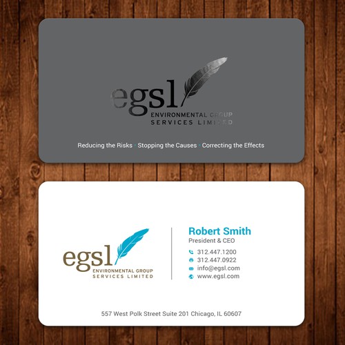 Designs | Environmental Firm Looking for High Impact Business Card ...