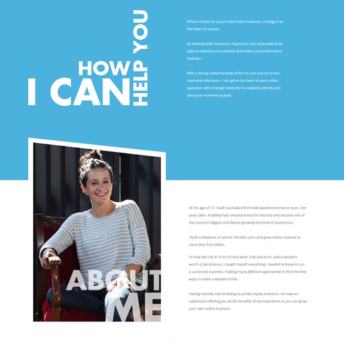 Design a creative landing page | Landing page design contest