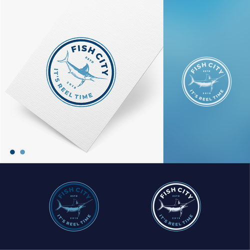 Fish City Logo - It's Reel Time! Sport Fishing Design | Logo design contest