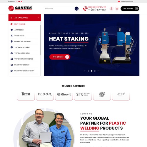 Designs | Industrial Automation Machine Maker Home Page Redesign | Web ...