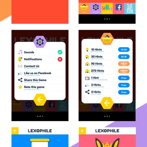 Design an attractive word game: Lexophile - Word Puzzles | App design ...