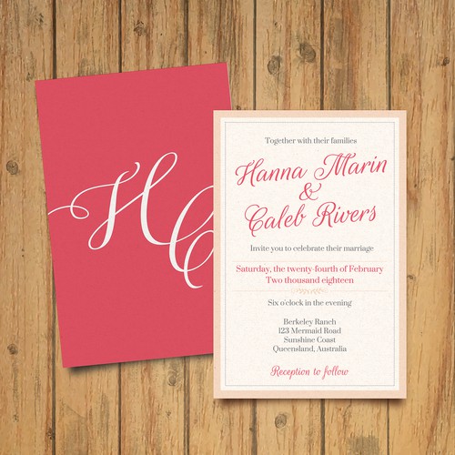 Design a Digital Wedding Invitation - Awarding Multiple Winners! | Card ...