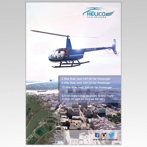 Helicopter Rides Poster | Poster contest