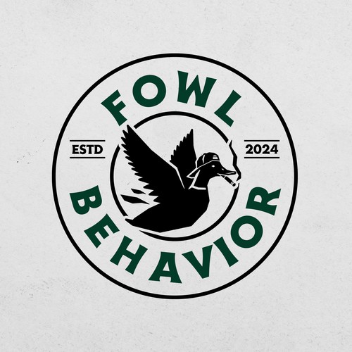 Designs | Fowl Behavior - hunting lifestyle brand logo | Logo design ...