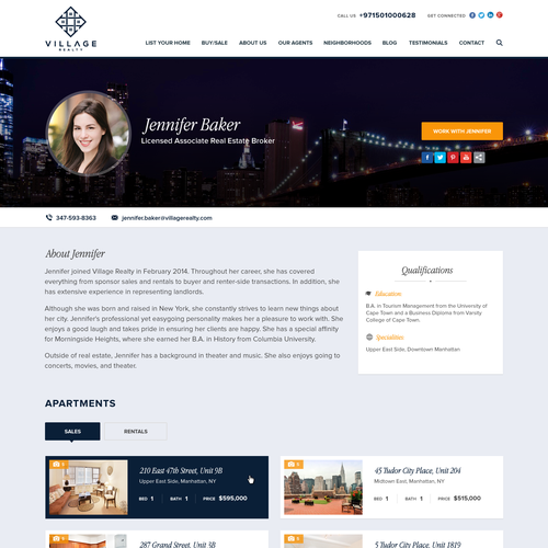 Designs | Create a Wordpress Design for a modern, upscale, tech-savvy real estate brokerage ...