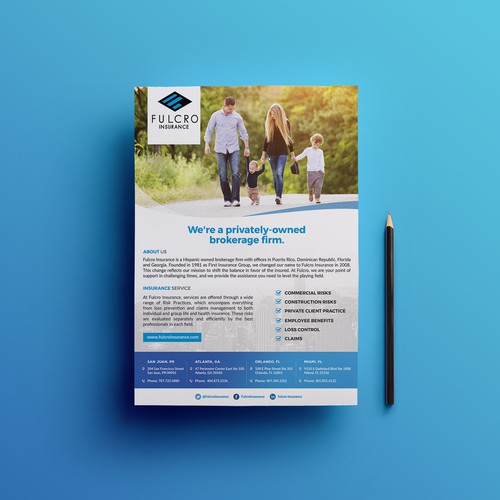 Create a Print AD for an Insurance Broker | Postcard, flyer or print ...