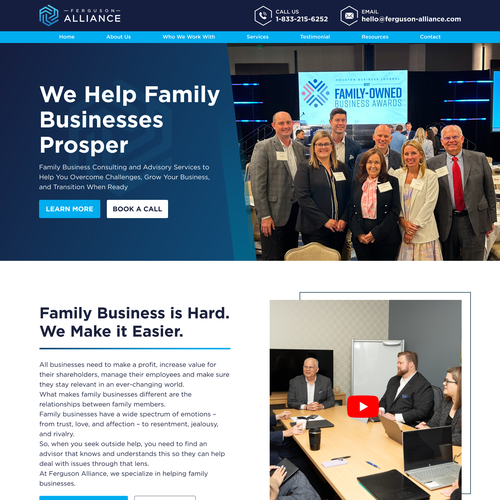 Designs | Redesign a website for a growing family business advisory ...