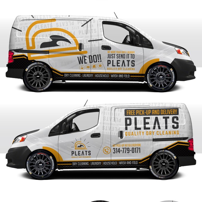Powerful Van Wrap for Really Fun, Successful Dry Cleaning Business ...