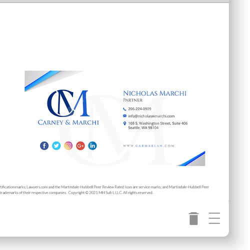 Designs | Signature Block for a Modern Law Office | Other design contest