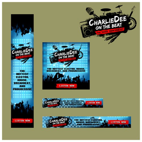 Create a banner ad for a brand new radio show/podcast | Banner ad contest