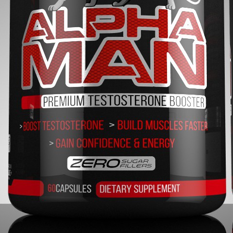 Create a cool label for a men's Testosterone Booster Bottle | Product ...