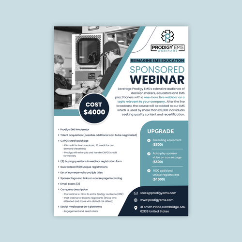 Designs | Sponsorship Prospectus One-pager | Other business or ...