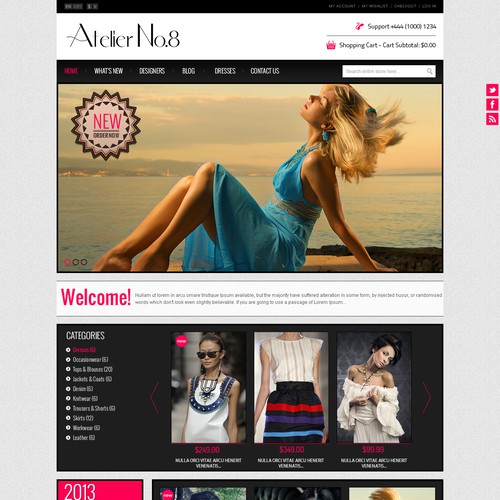 Website Design for E-commerce Business - Online Fashion Boutique | Web ...
