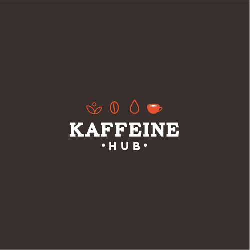 Design an attractive logo for Kaffeine Hub Speciality Coffee Shop ...