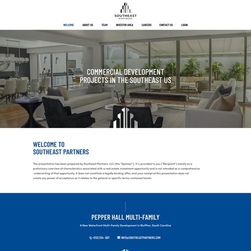 Designs | Real Estate Development Website | WordPress theme design contest