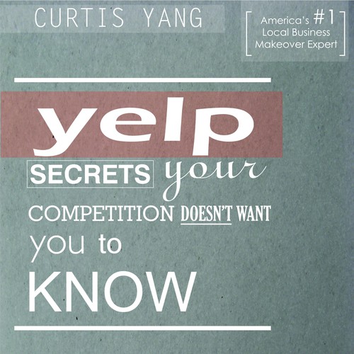 Designs | New book or magazine cover wanted for Curtis Yang | Book ...