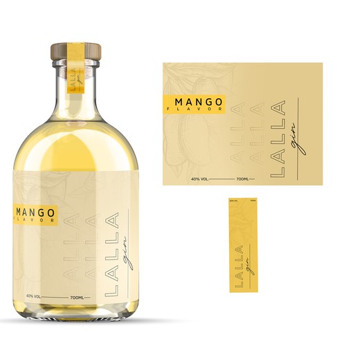 Designs | Design a trendy label for a new Gin flavour | Product label ...
