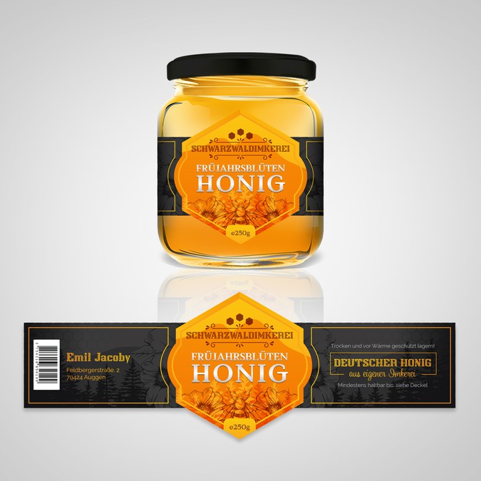 Develop an appealing honey label | Product label contest