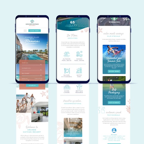Designs | Grande Cayman Resort Mobile Homepage Design | Other web or ...