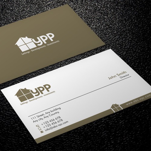 Property development and Investments Company business card | Business ...