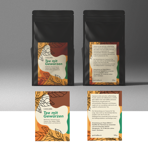 Designs | Cascara tea label | Product packaging contest