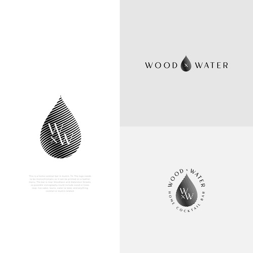 Designs | Monochrome Logo for Austin Cocktail Bar | Logo design contest